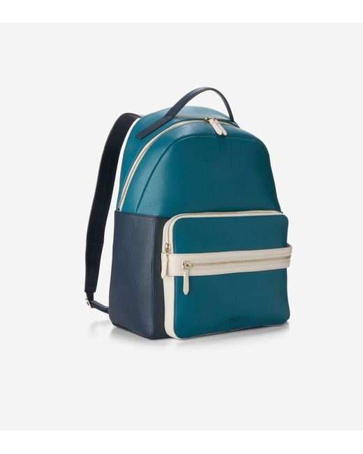 Cole Haan Women's Davis Leather Backpack in Blue | Lyst