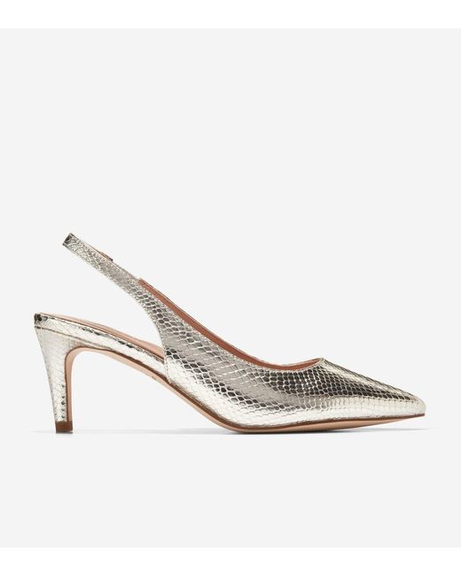 Cole Haan Womens Vandam Sling Back Pump In White Lyst