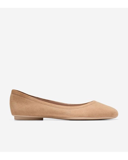 Cole Haan Women's Georgie Ballet Flats in Natural | Lyst