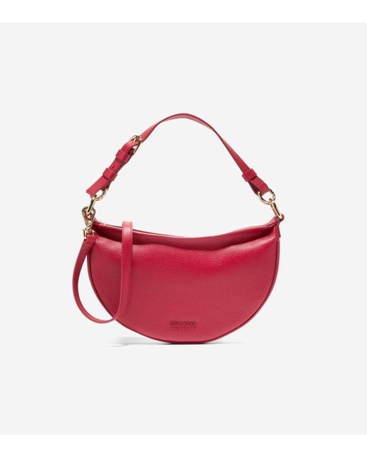 Cole Haan Women's Elizabeth Leather Crossbody Bag in Red | Lyst