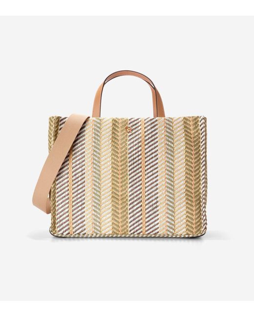 Cole Haan Women's Montecito Medium Straw Tote Bag in Natural | Lyst