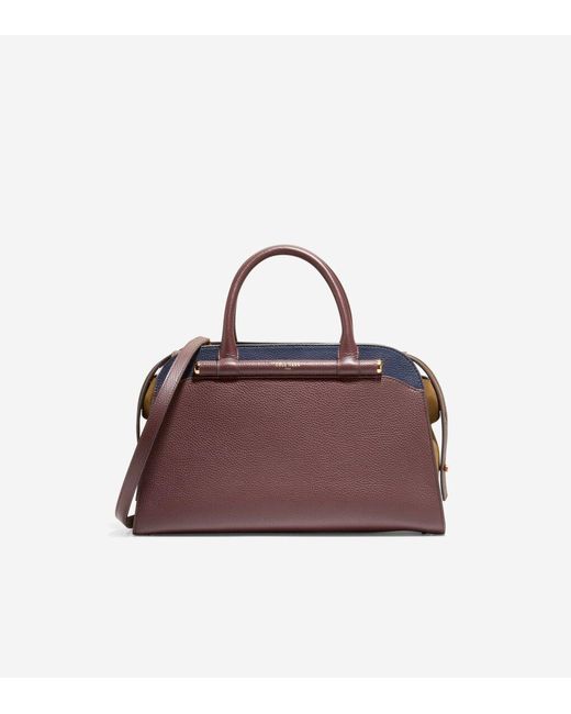 Cole Haan Women's Catherine Medium Satchel in Purple | Lyst