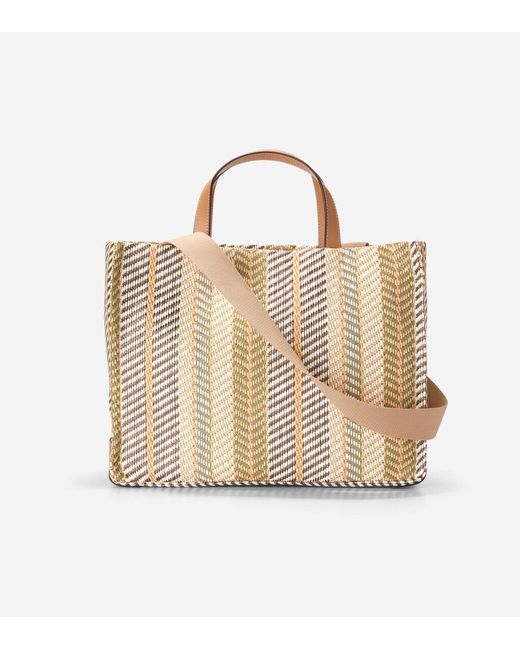 Cole Haan Women's Montecito Medium Straw Tote Bag in Natural | Lyst