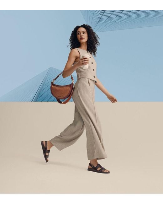 Cole Haan Elizabeth Crossbody Bag in Brown | Lyst