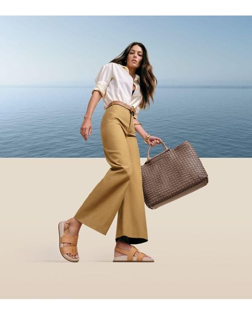 Cole Haan Catherine Woven Tote Bag in Brown | Lyst