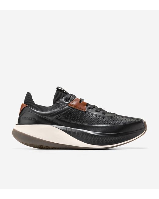 Cole Haan Men's Grandprø All-day Leather Running Shoes in Black for Men ...