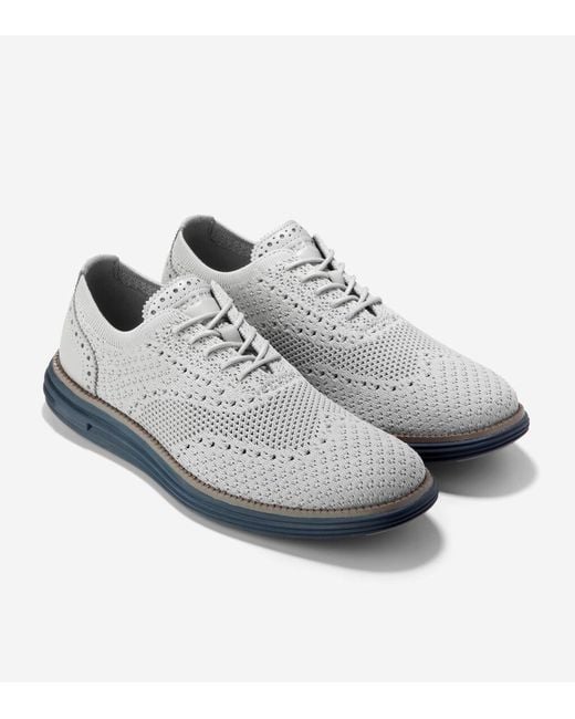 Cole Haan Men's Øriginalgrand Remastered Stitchlitetm Oxfords in Gray ...