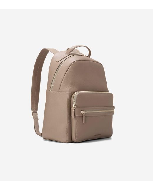 Cole Haan Women's Davis Leather Backpack in Natural | Lyst