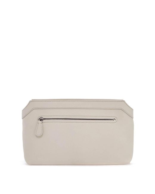 The Row Leather Terrace Pouch For in Natural | Lyst