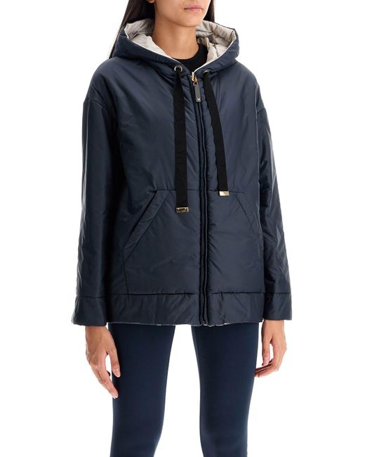 Max Mara Anti-Drop Canvas Jacket in Blue | Lyst
