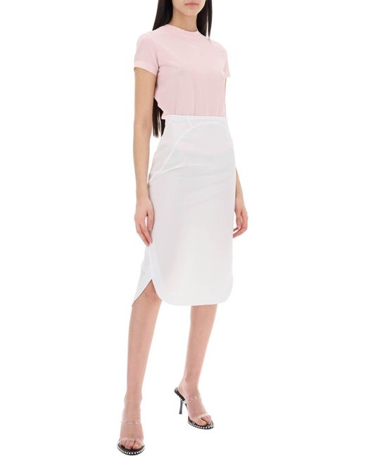 Alaïa "Mermaid Style Heavy Mesh Skirt" in White | Lyst
