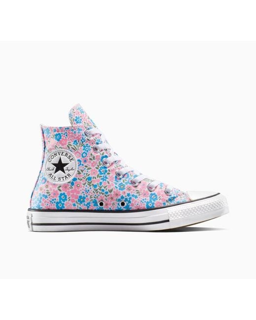 Converse Chuck Taylor All Star Mini Flowers in Blue | Lyst UK
