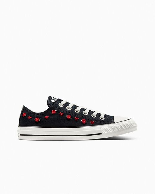 Converse Chuck Taylor All Star Roses in Black | Lyst UK