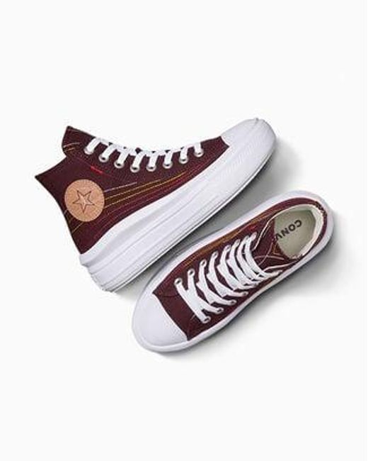 Converse Chuck Taylor All Star Move Platform Western Stitch Canvas For ...