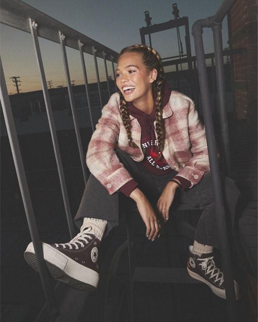 Converse Chuck Taylor All Star Lift Platform Crafted Evolution in Brown ...