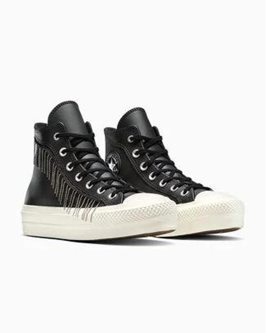 Converse Chuck Taylor All Star Platform Western Glam Leather For in ...