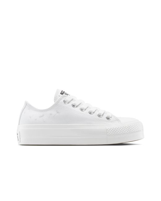 Converse Chuck Taylor All Star Lift Platform Embroidered Flowers in ...