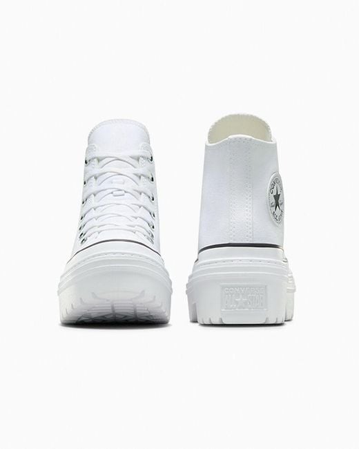 Converse Chuck Taylor All Star Lugged Heel Platform in White | Lyst UK