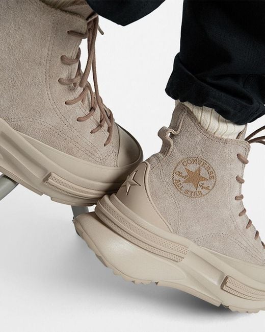 Converse Run Star Legacy Cx Platform Mono Suede in Brown | Lyst UK