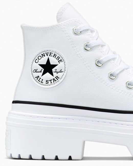 Converse Chuck Taylor All Star Lugged Heel Platform in White | Lyst UK