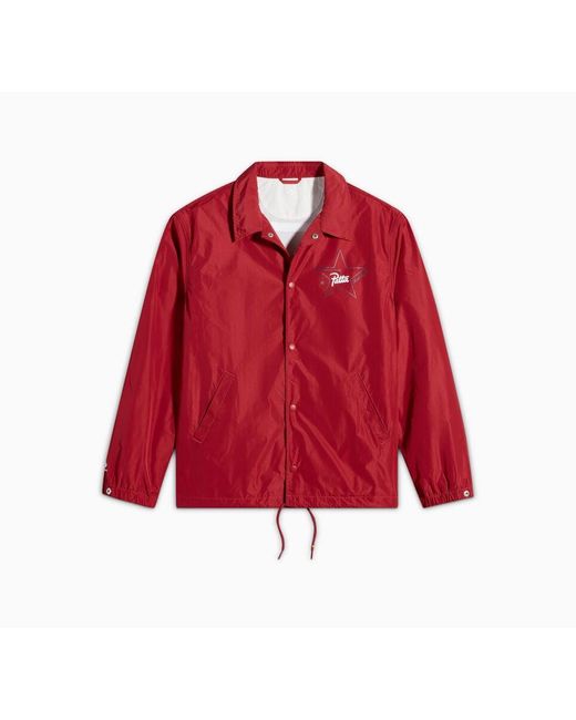 Converse X Patta Coaches Jacket in Red | Lyst UK