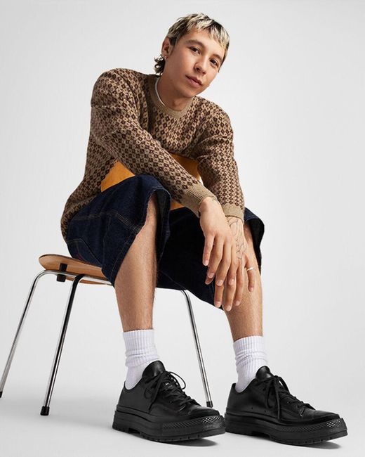 Converse Chuck 70 Formal Leather in Black | Lyst UK