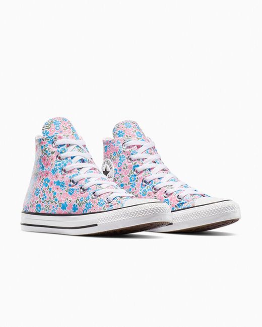 Converse Chuck Taylor All Star Mini Flowers in Blue | Lyst UK