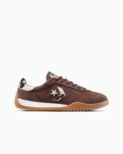 Converse Run Star Trainer Pony Hair in Brown | Lyst