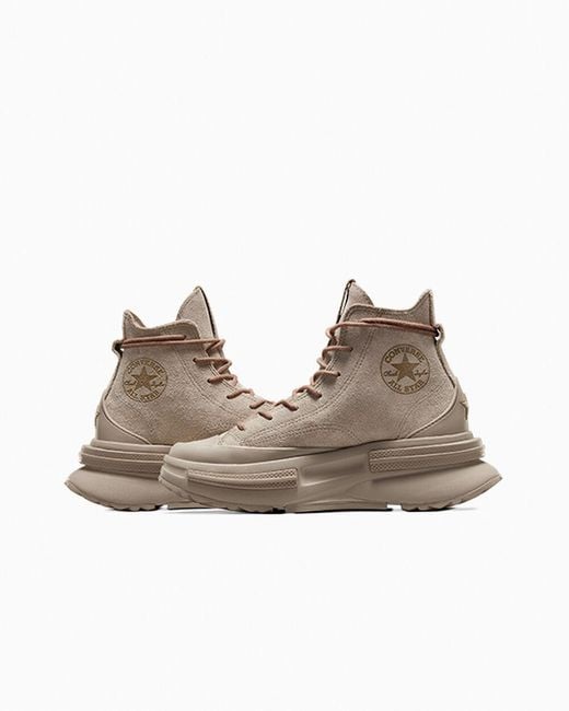 Converse Run Star Legacy Cx Platform Mono Suede in Brown | Lyst UK