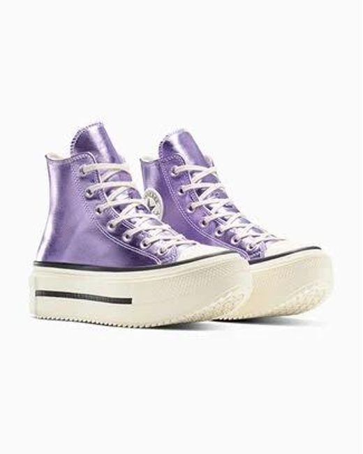 Converse Chuck Taylor All Star Lift Double Stack Platform Metallic ...