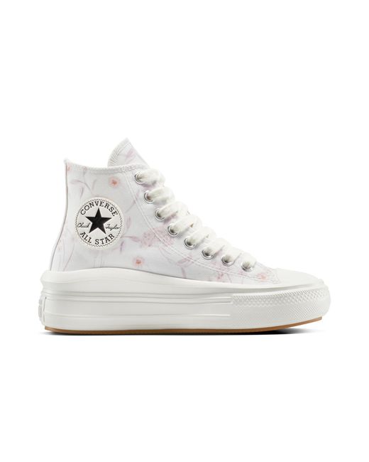 Converse Chuck Taylor All Star Move Platform Flowers in White | Lyst