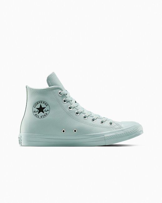 Converse Chuck Taylor All Star Water-Repellent Leather in Blue | Lyst UK