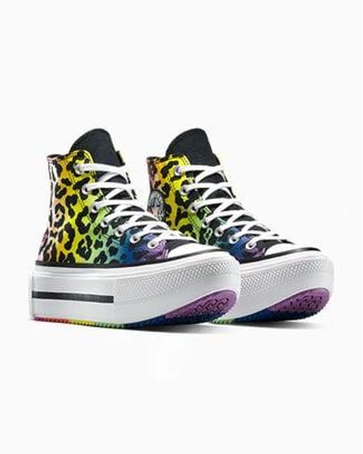 Converse Chuck Taylor All Star Lift Double Stack Platform Pride in Blue ...