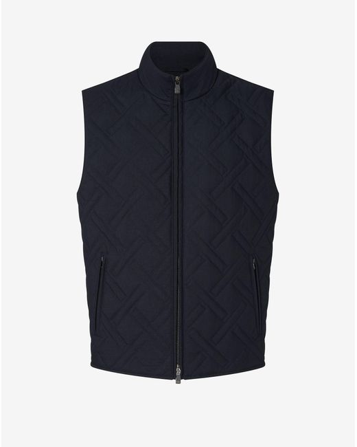 Corneliani Padded Vest in Blue for Men | Lyst UK