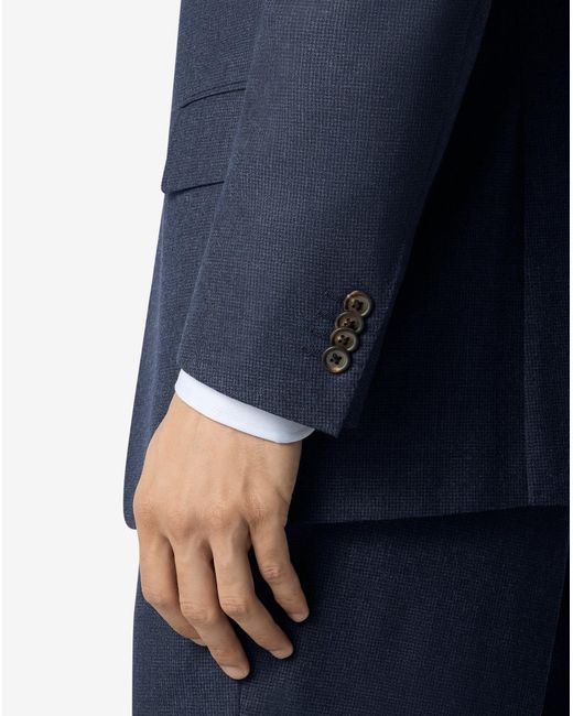 Corneliani Micropatterned Wool Flannel And Cashmere Suit in Blue for ...