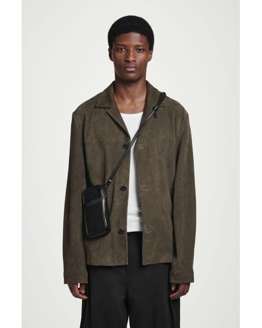 COS Crossbody Phone Pouch - Canvas in Black for Men | Lyst