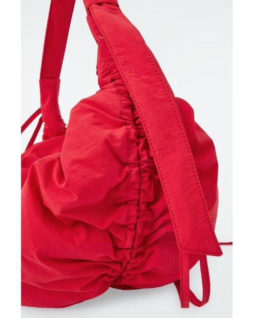 COS Canopy Mini Crossbody Bag - Nylon in Red | Lyst