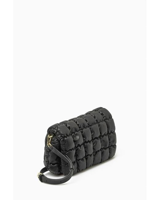 COS Quilted Crossbody Bag - Leather in Black | Lyst UK