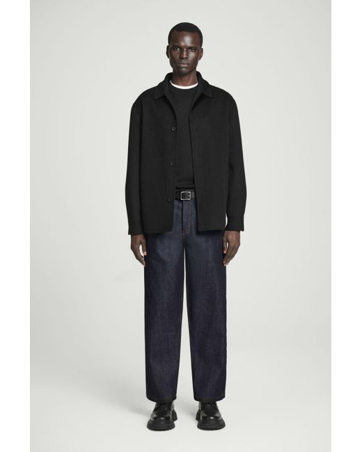 COS Dome Raw Selvedge Straight-leg Jeans in Blue for Men | Lyst