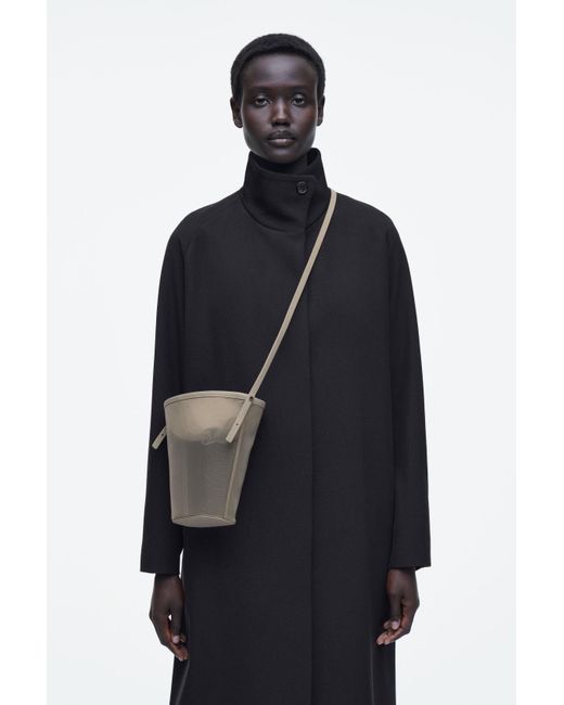 COS Mini Bucket Bag - Mesh in White | Lyst
