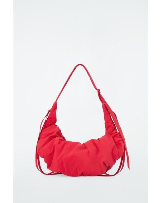 COS Canopy Mini Crossbody Bag - Nylon in Red | Lyst