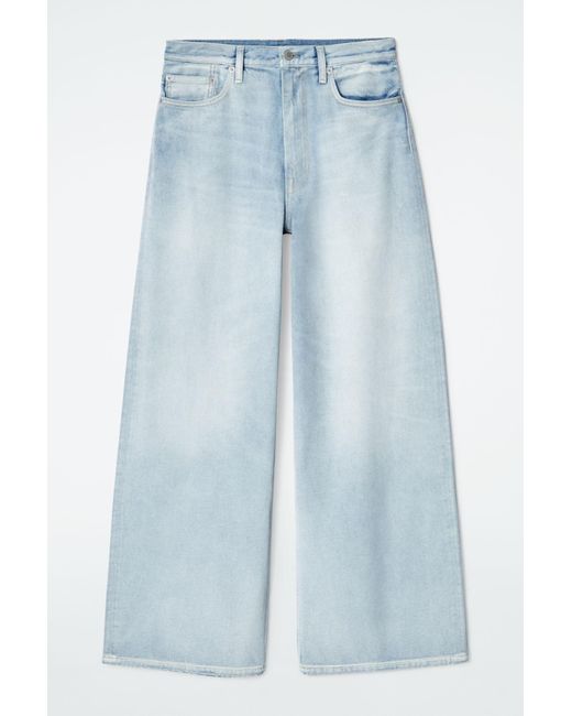 COS Pool Wide-leg Jeans in Blue | Lyst