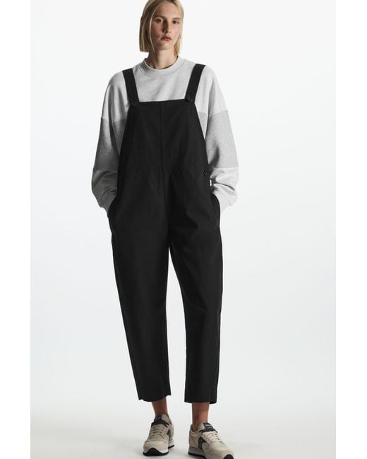 COS Barrel-leg Overalls in Black | Lyst UK