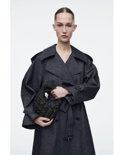 COS Quilted Micro Bag in Black | Lyst