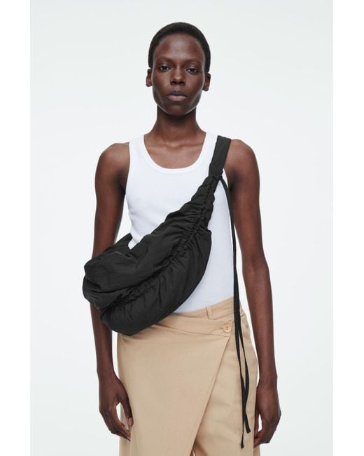 COS Canopy Mini Crossbody Bag - Nylon in Black | Lyst