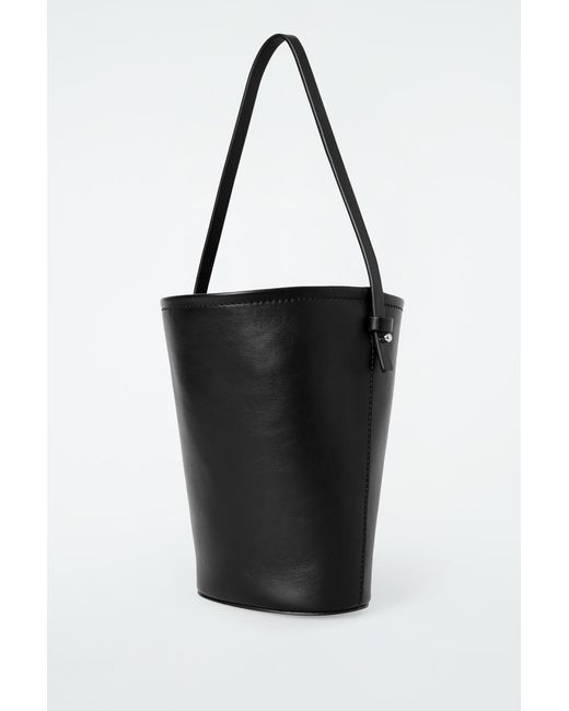 COS Mini Bucket Bag - Leather in White | Lyst UK