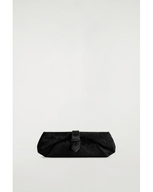 COS Belted Clutch Bag in White | Lyst UK