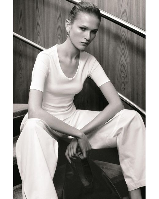 COS Utility Barrel-leg Cargo Pants in White | Lyst UK