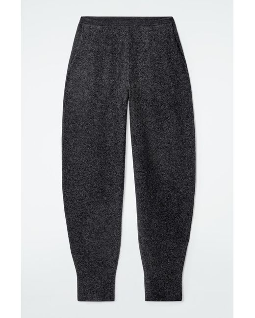COS Boiled Merino Wool Trousers in Blue | Lyst UK