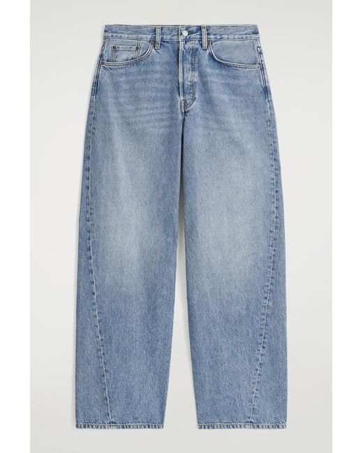 COS Facade Straight-leg Jeans in Blue | Lyst